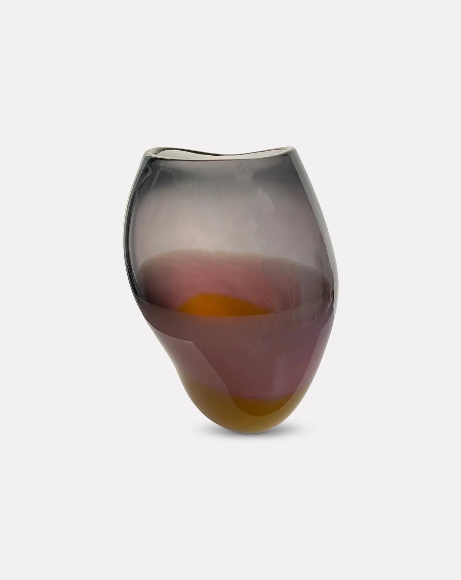 Charcoal Blush Glass Vessel Vases by Michèle Oberdieck | Curio