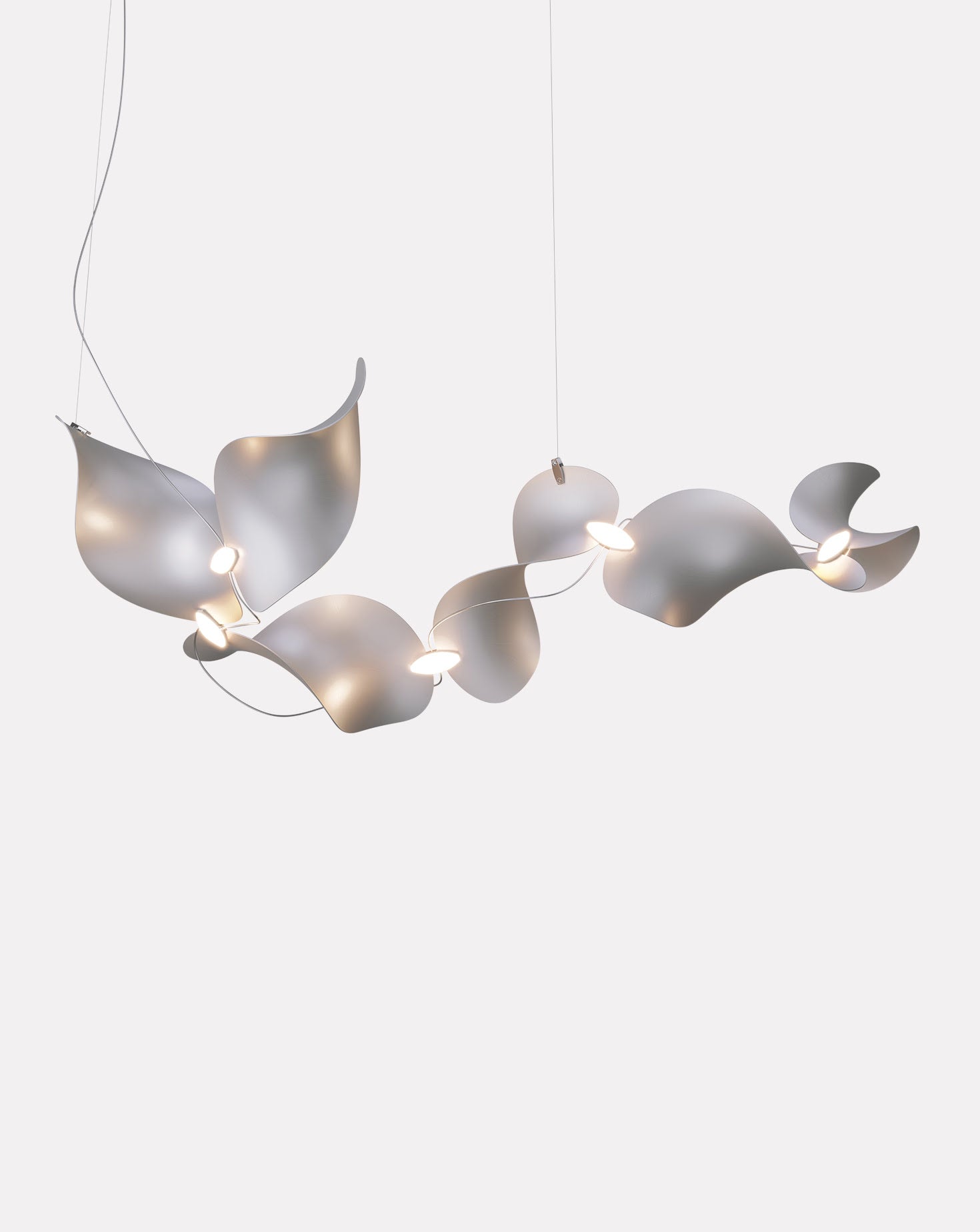 Dune 6 Curve Chandelier by MOSS Objects | Curio