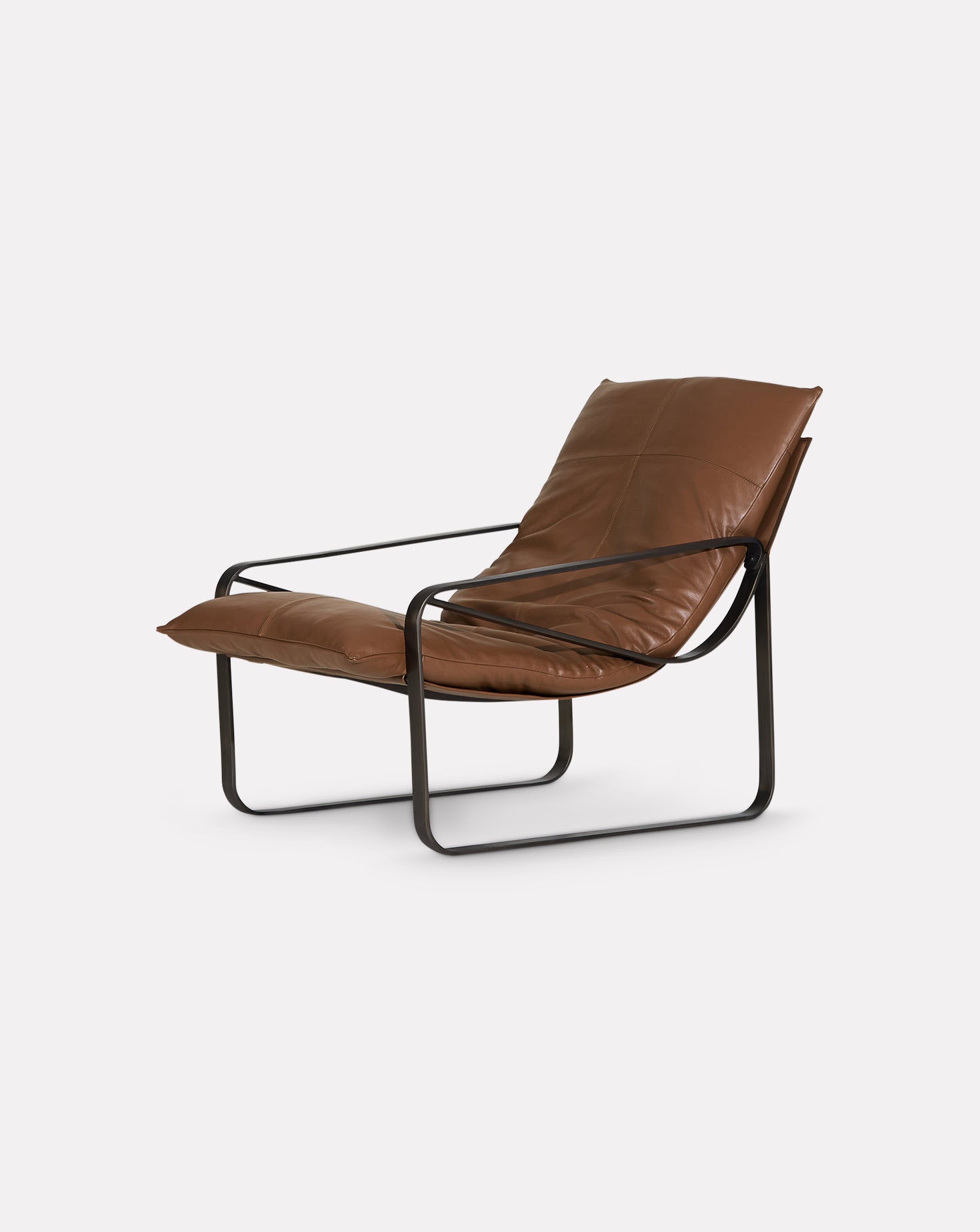 Linear Gunmetal Lounge Chair by Sage Living | Curio