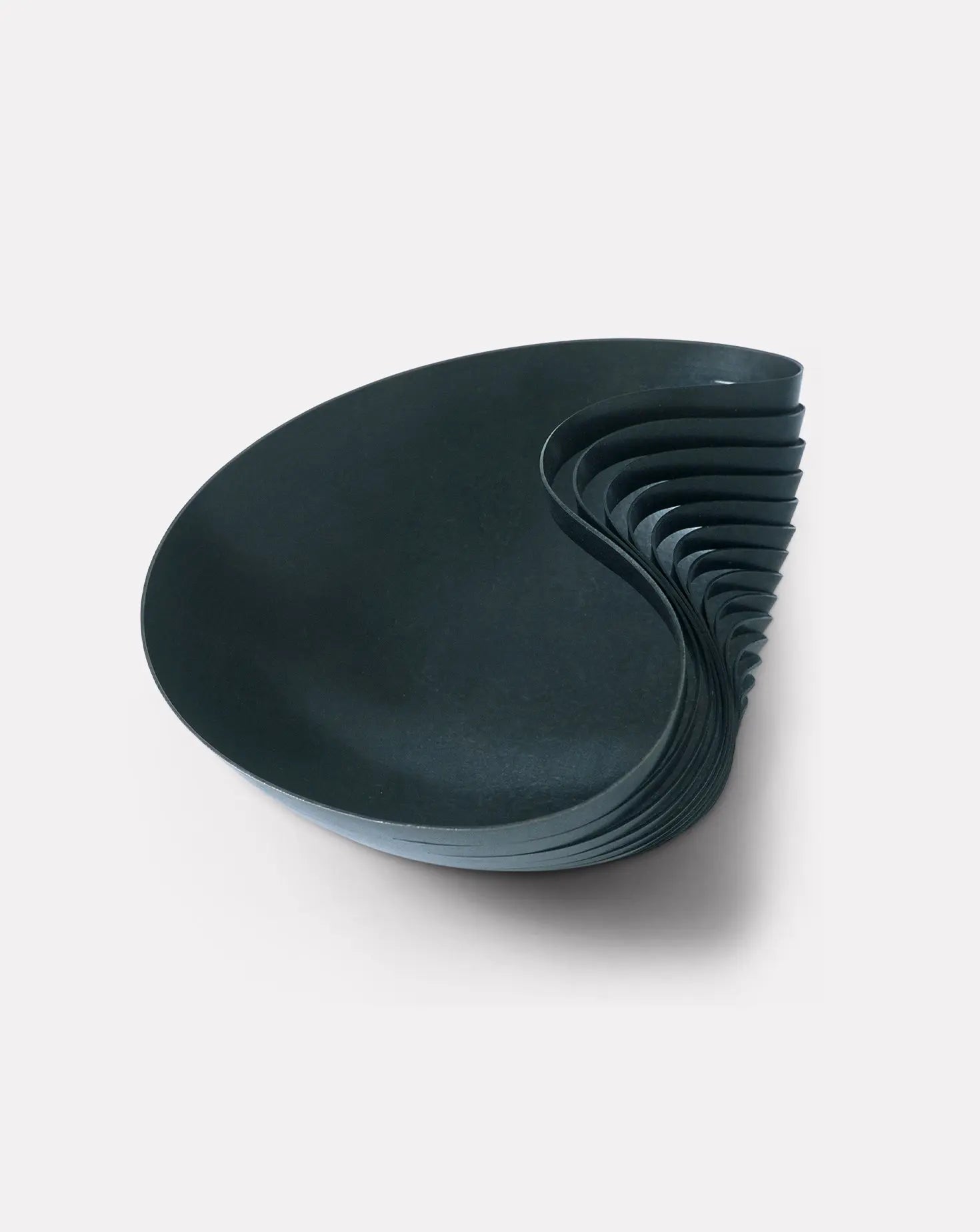 Blackened Brass Dented Bowl by Ane Christensen | Curio