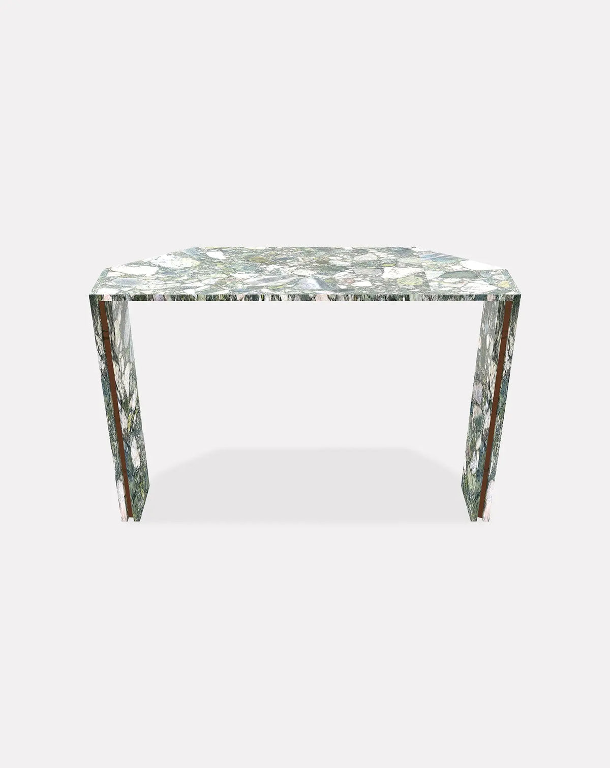 Innis Marinace Verde Marble Console Table Consoles by Stone Stackers ...