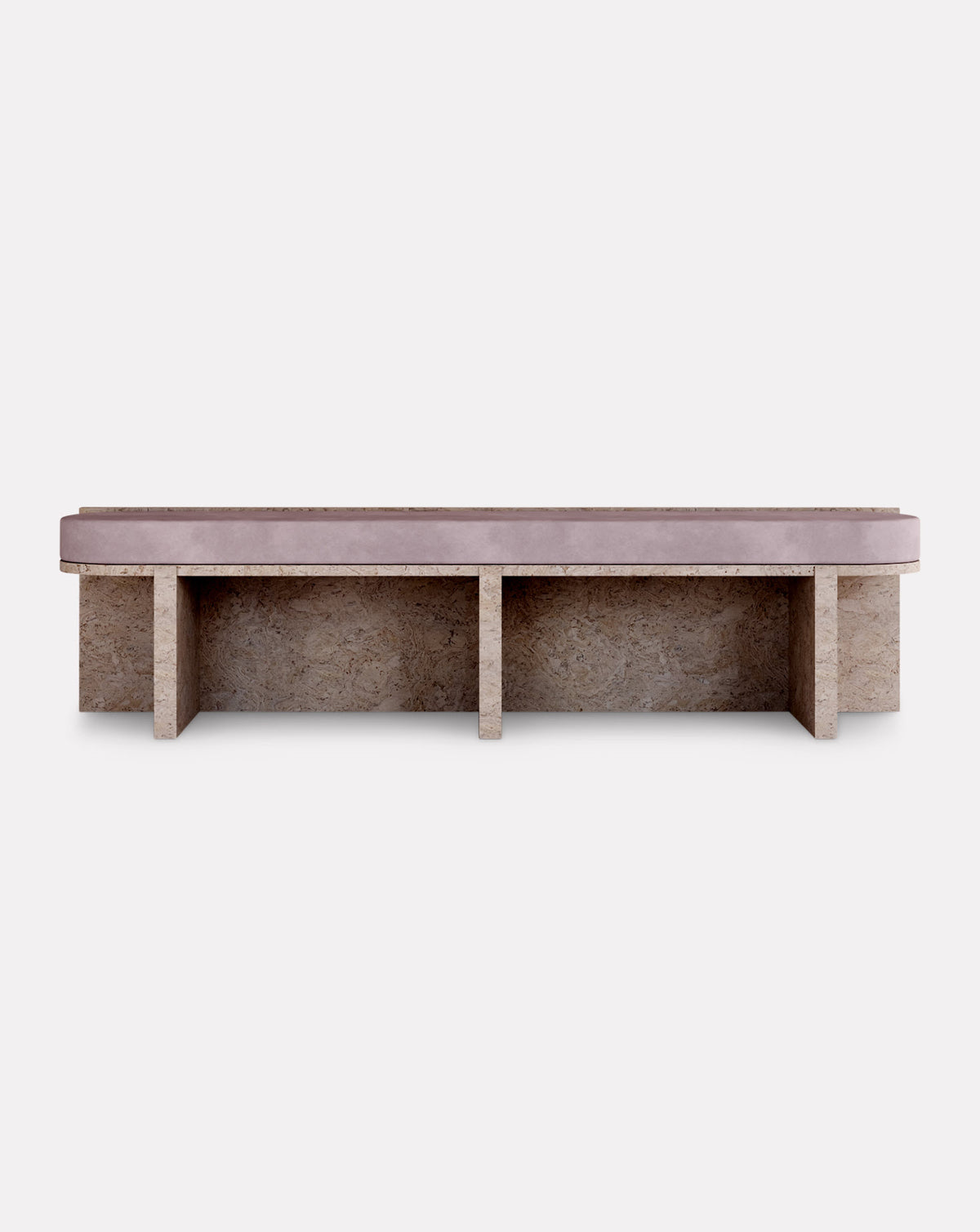 Cork and Velvet Bench